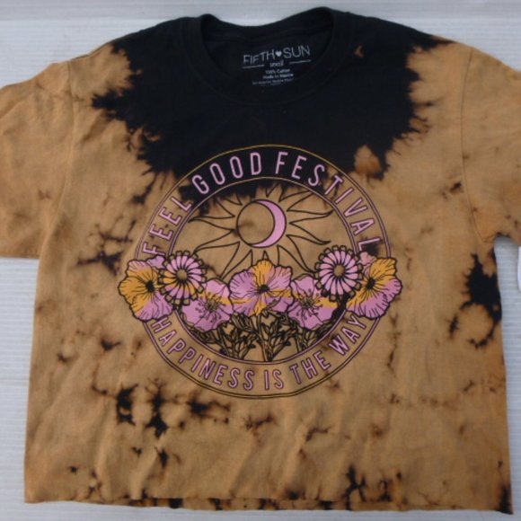 Fifth Sun | Tops | Fifth Sun Juniors Short Sleeve Crop Top Tanblack ...